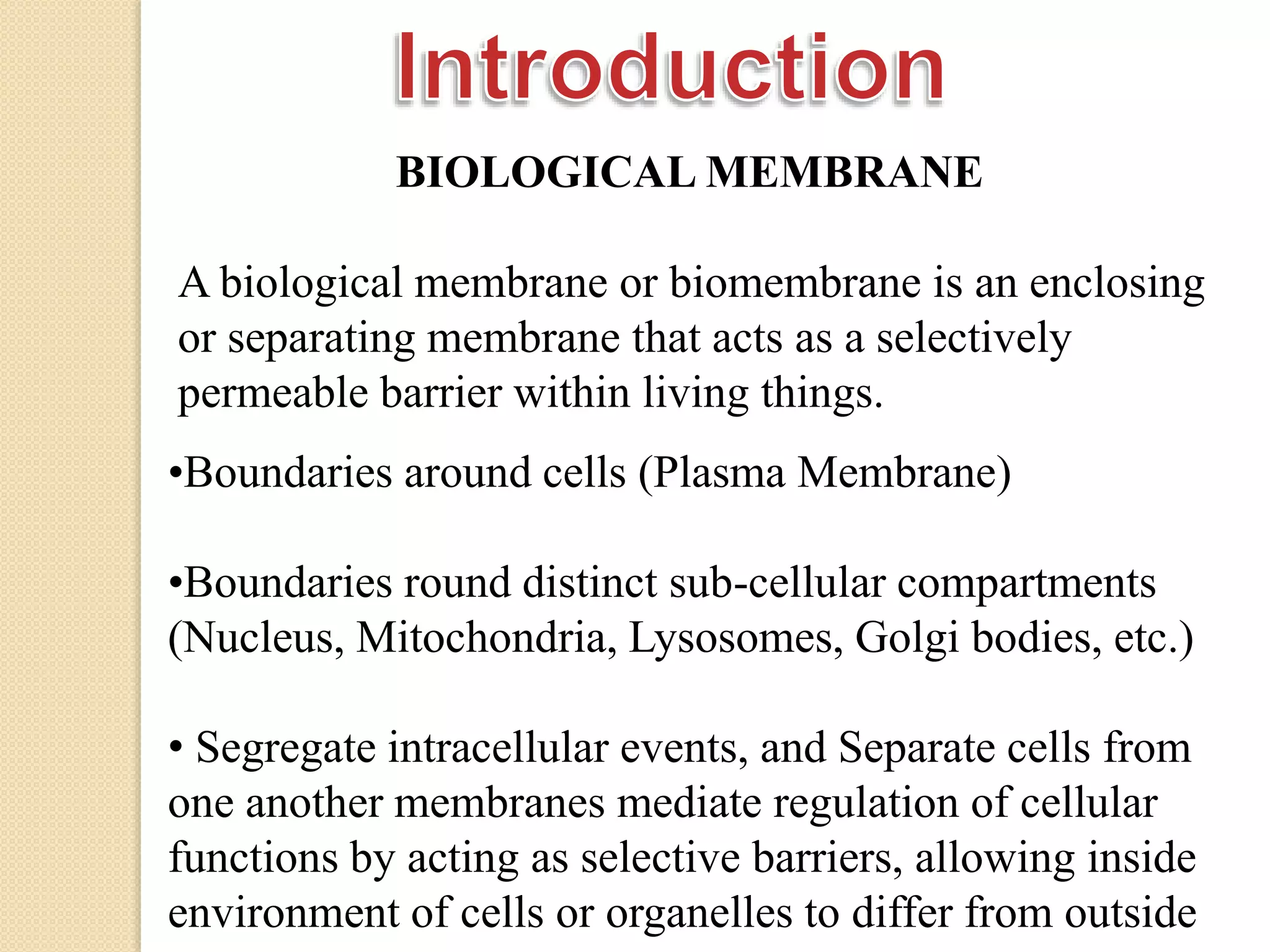Biological Membrane | PPTX