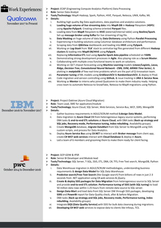 Shubham, 7.5+ years exp, mcp, map r spark-hive-bi-etl-azure-dataengineer-ml | PDF