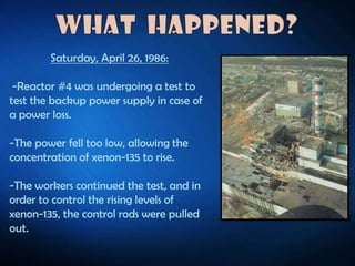 Catastrophe At Chernobyl | PPTX