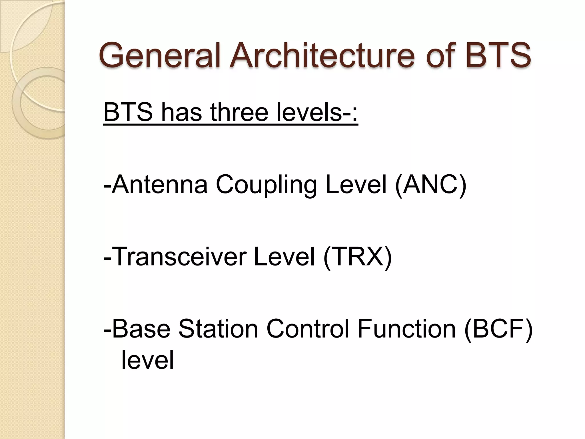 Base Transceiver Station | PPTX