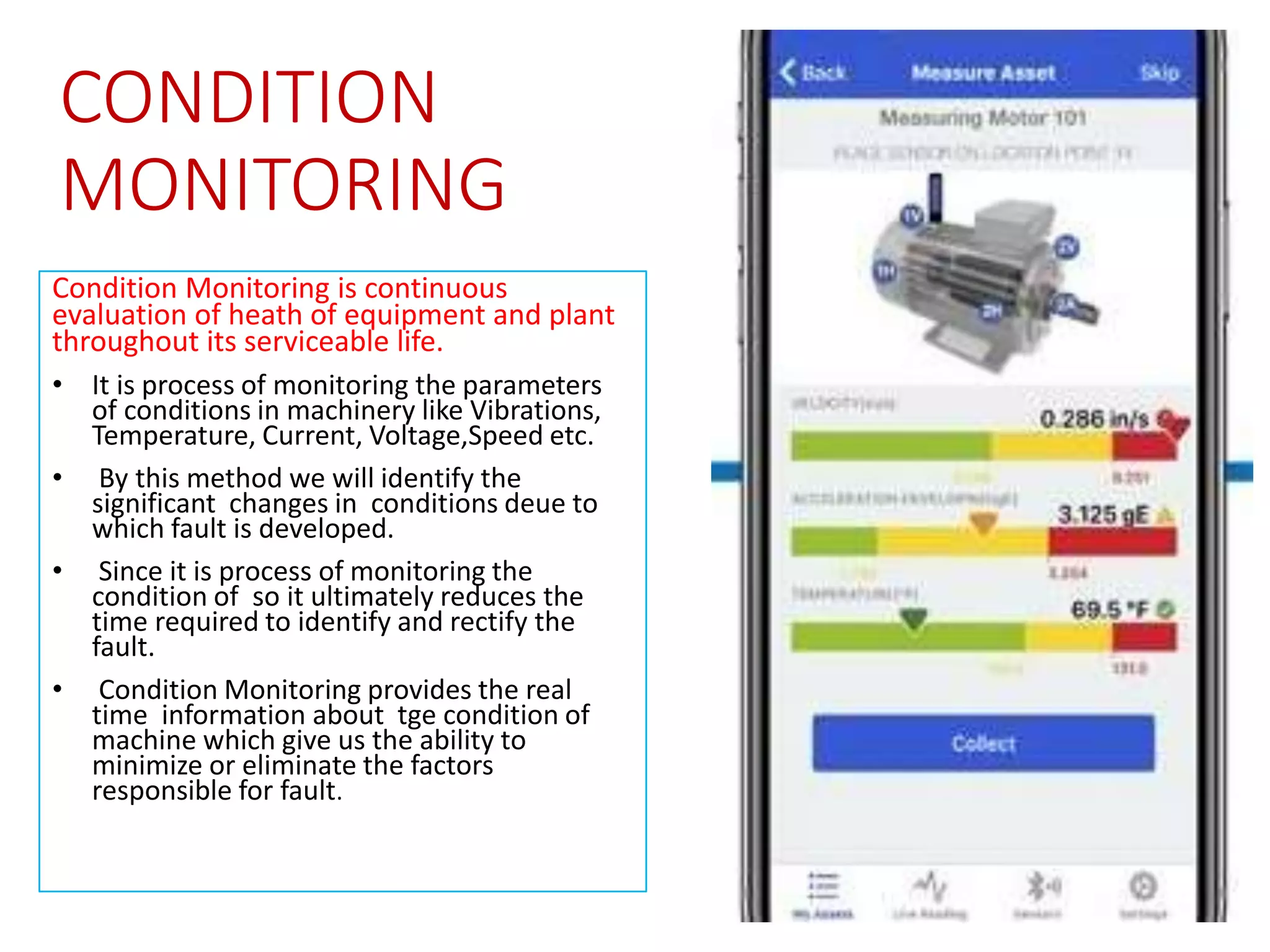 CONDITION BASED MONITORING AND CONTROL OF INDUCTION MOTOR USSING IOT | PPTX