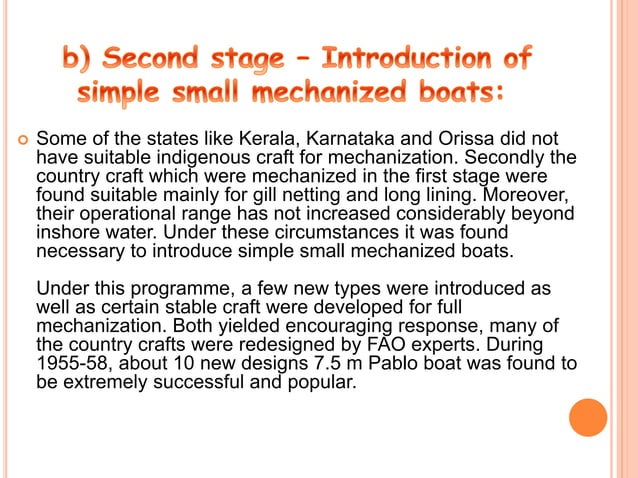 Hisrory and devlopment of mechanized fishing craft technology | PPTX ...