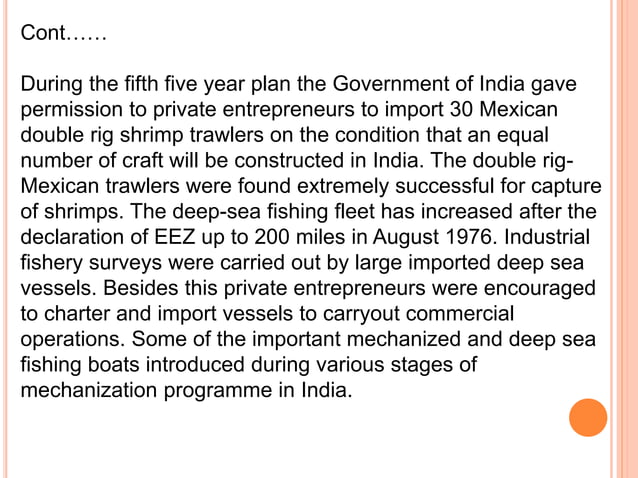 Hisrory and devlopment of mechanized fishing craft technology | PPTX ...