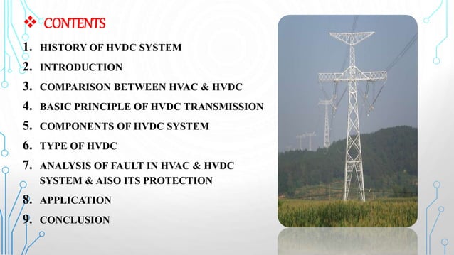 Fault Analysis In Hvdc And Hvac Transmission Line Ppt