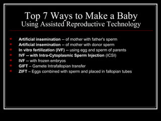 Assistive Reproductive Techniques By Shubham Kapadia | PPT | Pregnancy ...