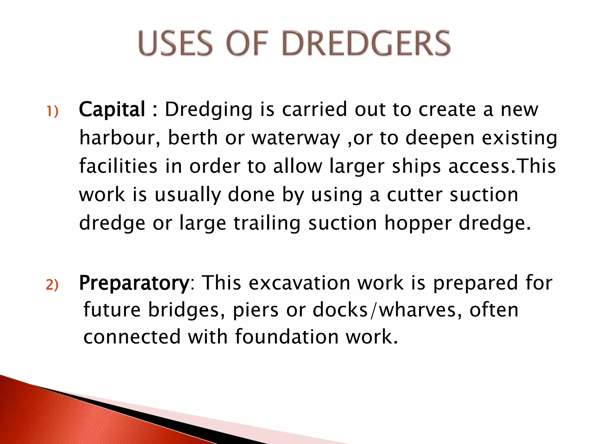 Dredging Techniques and dredgers | PPTX