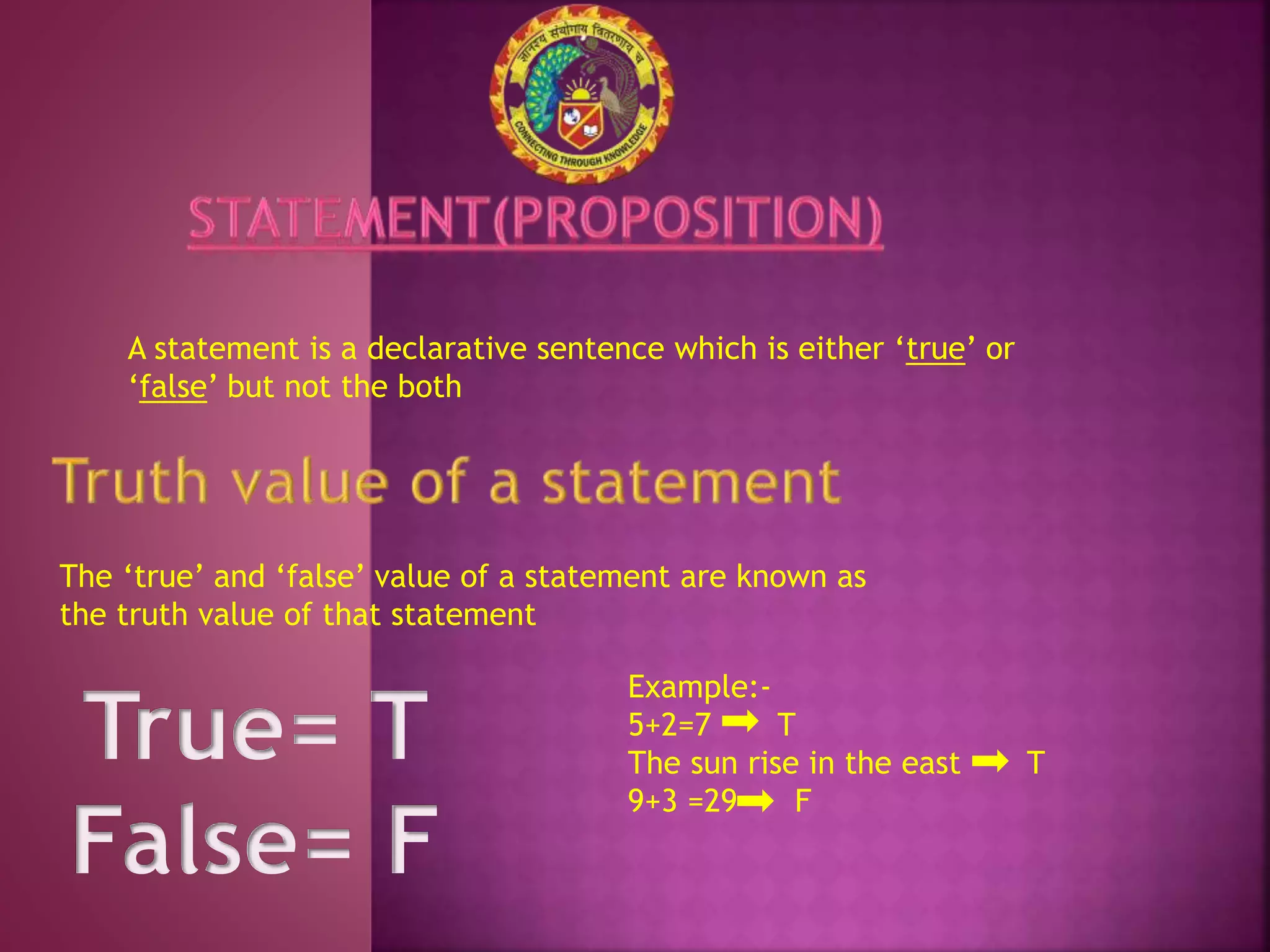 truth table ppt 'discrit mathematic' | PPTX | Programming Languages ...