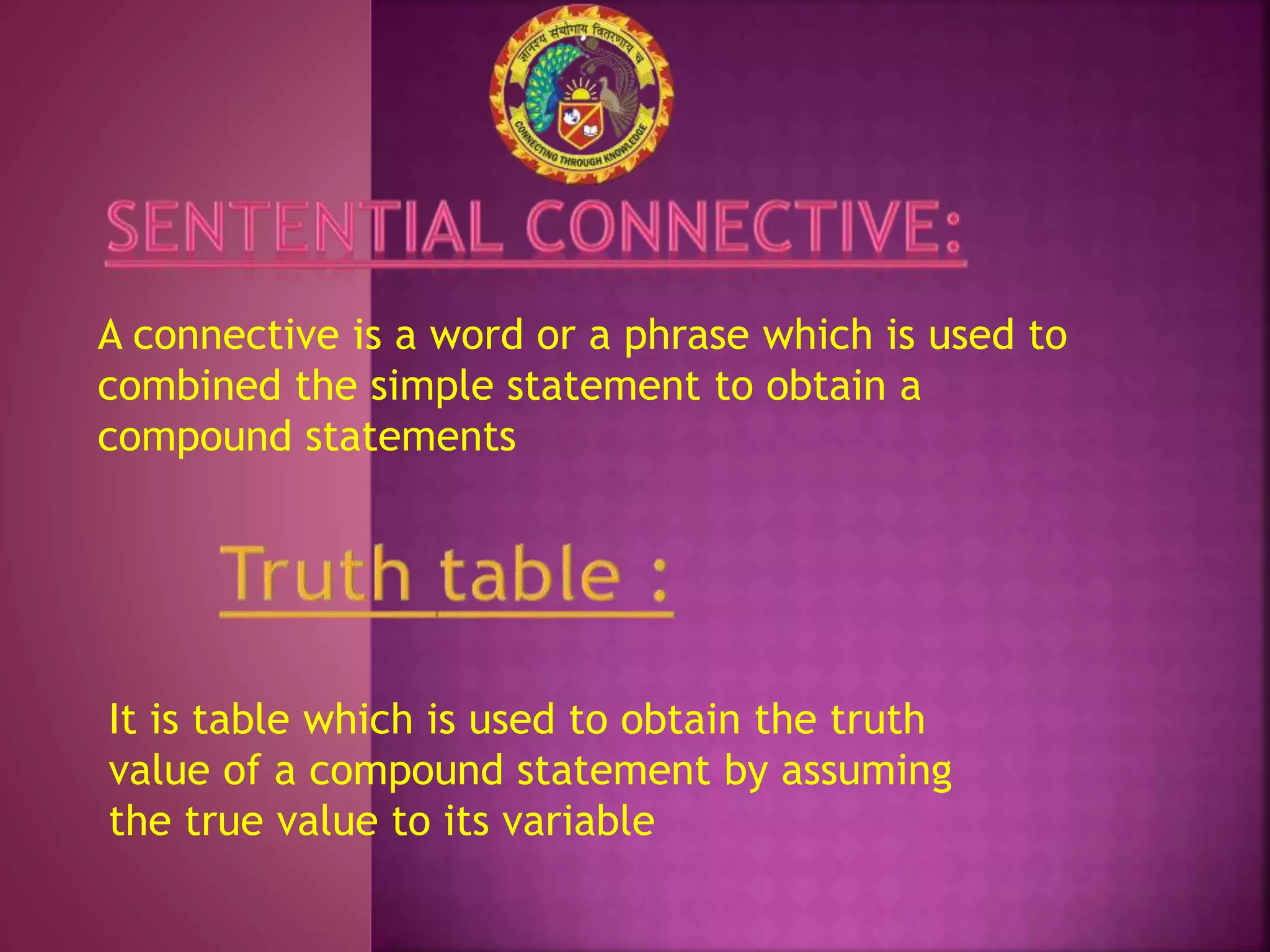 Truth Table Ppt Discrit Mathematic Ppt