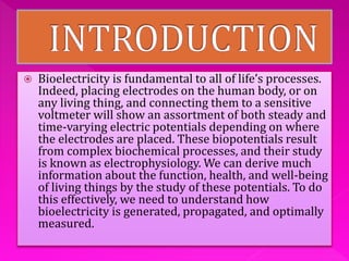 ORIGIN OF BIOELECTRICITY | PPTX