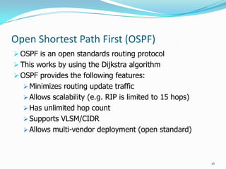 Shubham ppt on ospf and framerelay | PPTX | Computer Networking | Computing