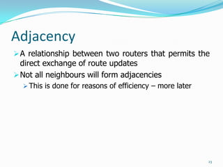 Shubham ppt on ospf and framerelay | PPTX | Computer Networking | Computing