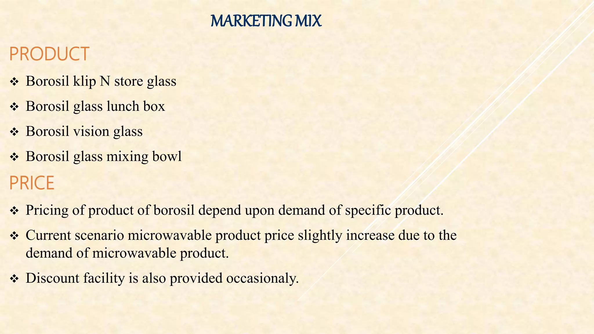 Borosil company presentation | PPTX