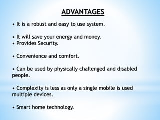bluetooth controlled home automation using arduino by shubham sinha | PPT