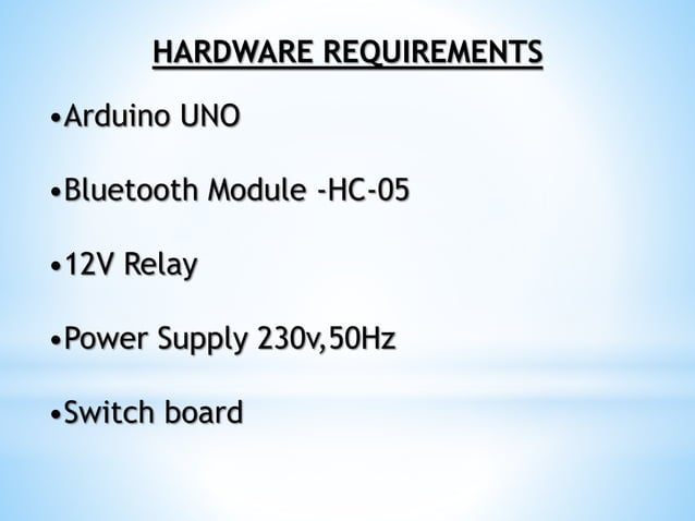 bluetooth controlled home automation using arduino by shubham sinha | PPT