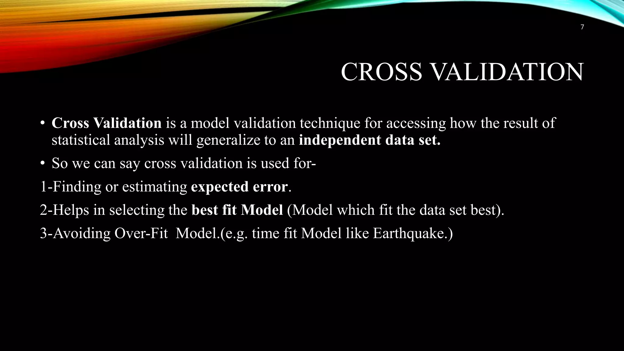 K-Folds Cross Validation Method | PPTX