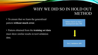 K-Folds Cross Validation Method | PPTX