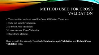 K-Folds Cross Validation Method | PPTX