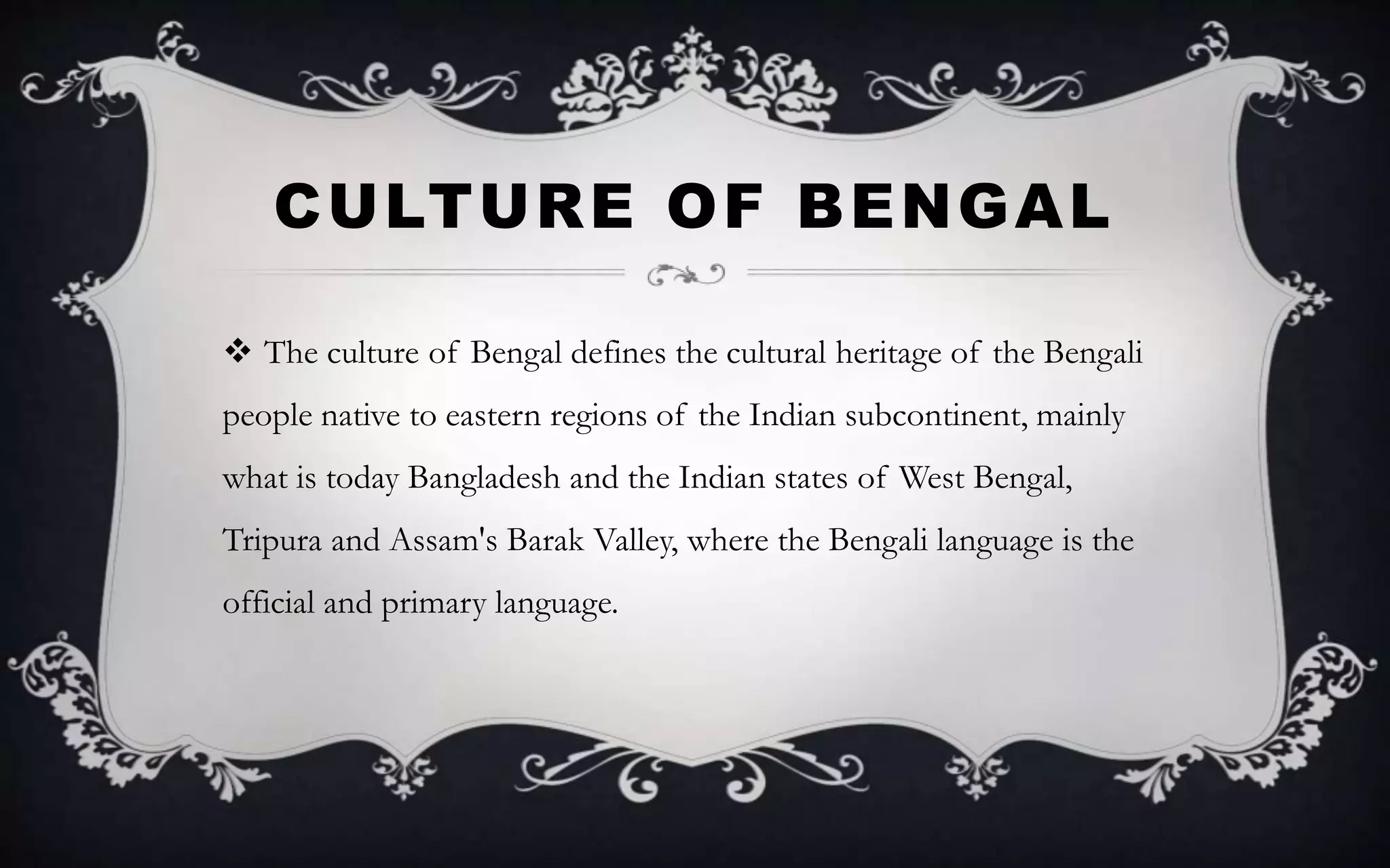 Bengali Culture & Psychology | PPTX
