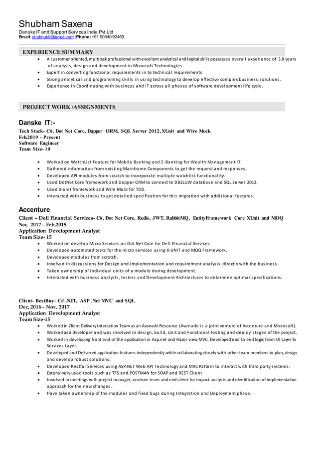 Shubham resume | DOCX