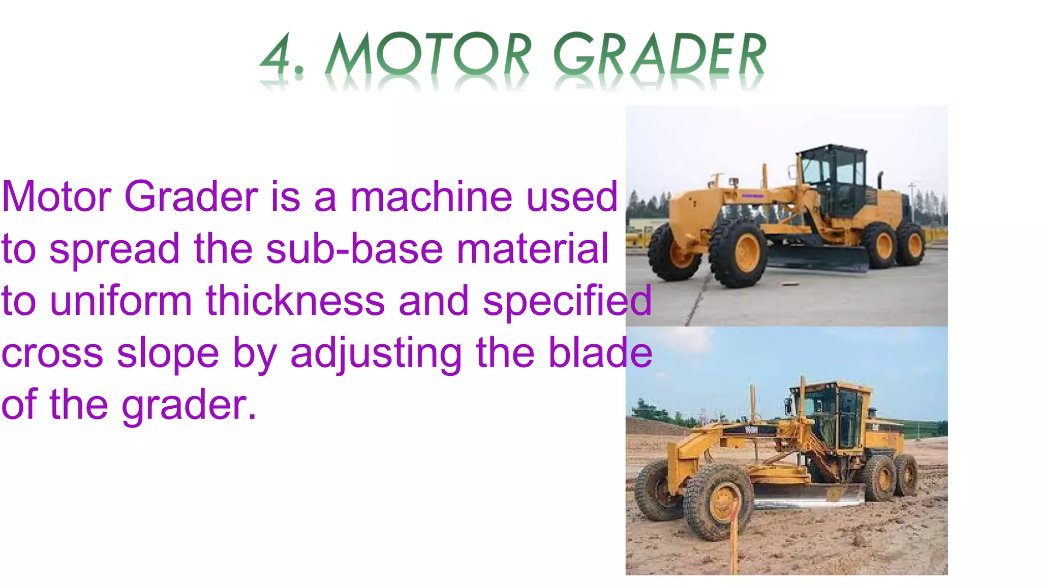 Granular subbase and equipments used for its construction | PPT