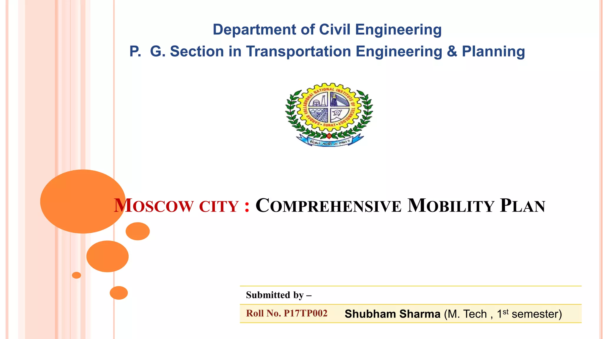 Moscow, comprehensive mobility plan | PPT