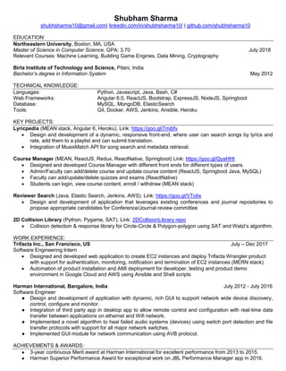 Shubham Sharma Resume | PDF