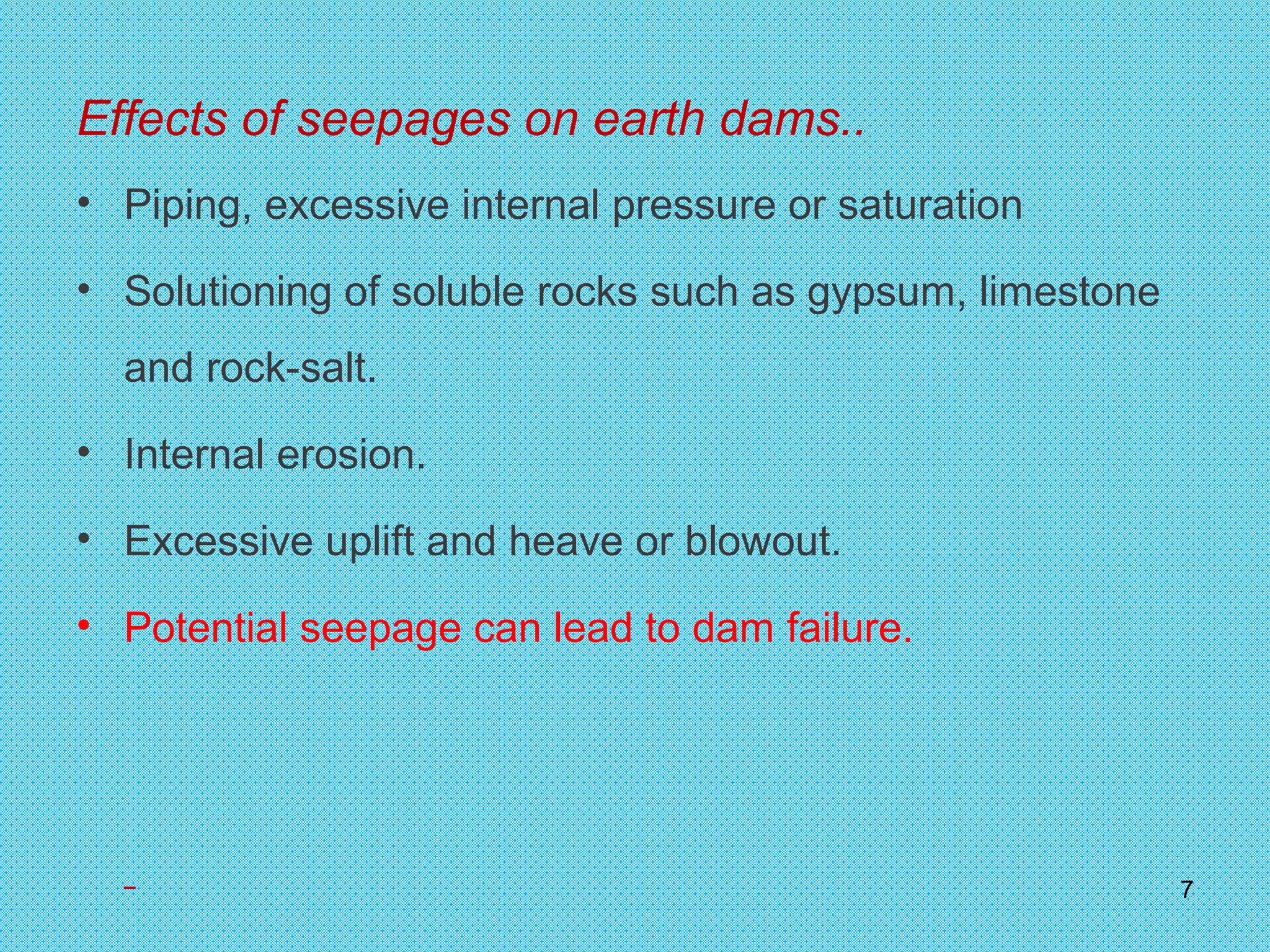 Dam Health assessment using geophysics. | PPT