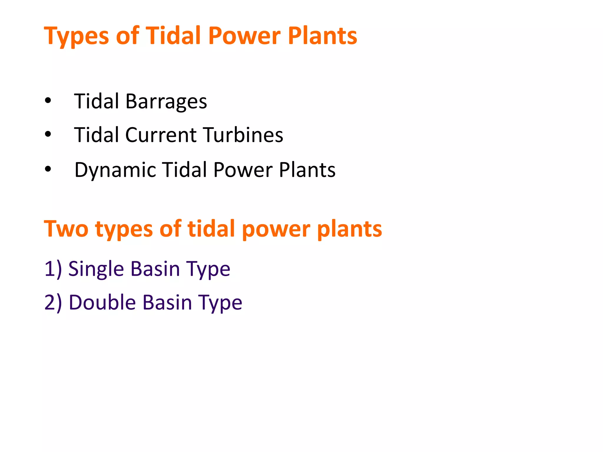 Tidal power plant | PPTX