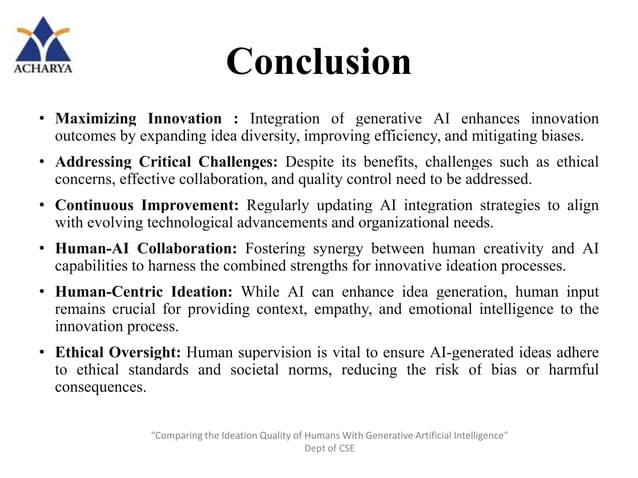 Generative Artificial Intelligence vs Human Intelligence | PPT