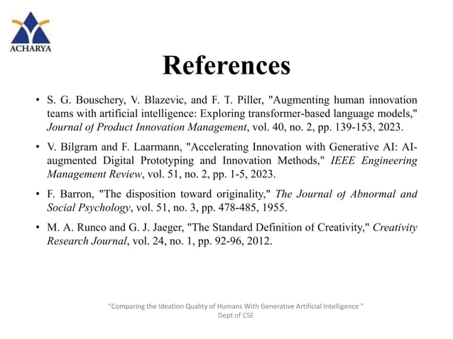 Generative Artificial Intelligence vs Human Intelligence | PPT