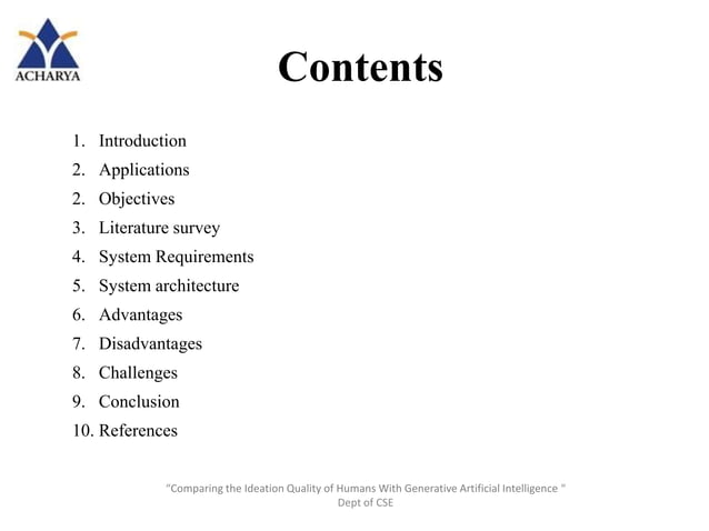 Generative Artificial Intelligence vs Human Intelligence | PPT