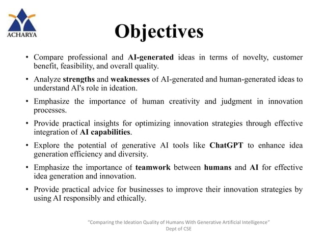 Generative Artificial Intelligence vs Human Intelligence | PPT