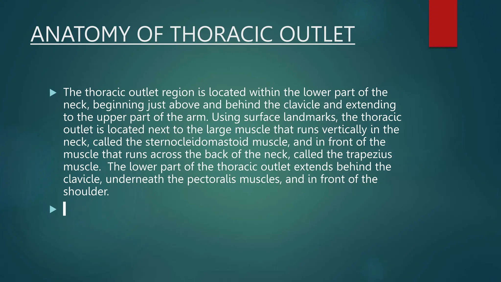 Inlets and outlets of thorax anatomy presentation | PPTX