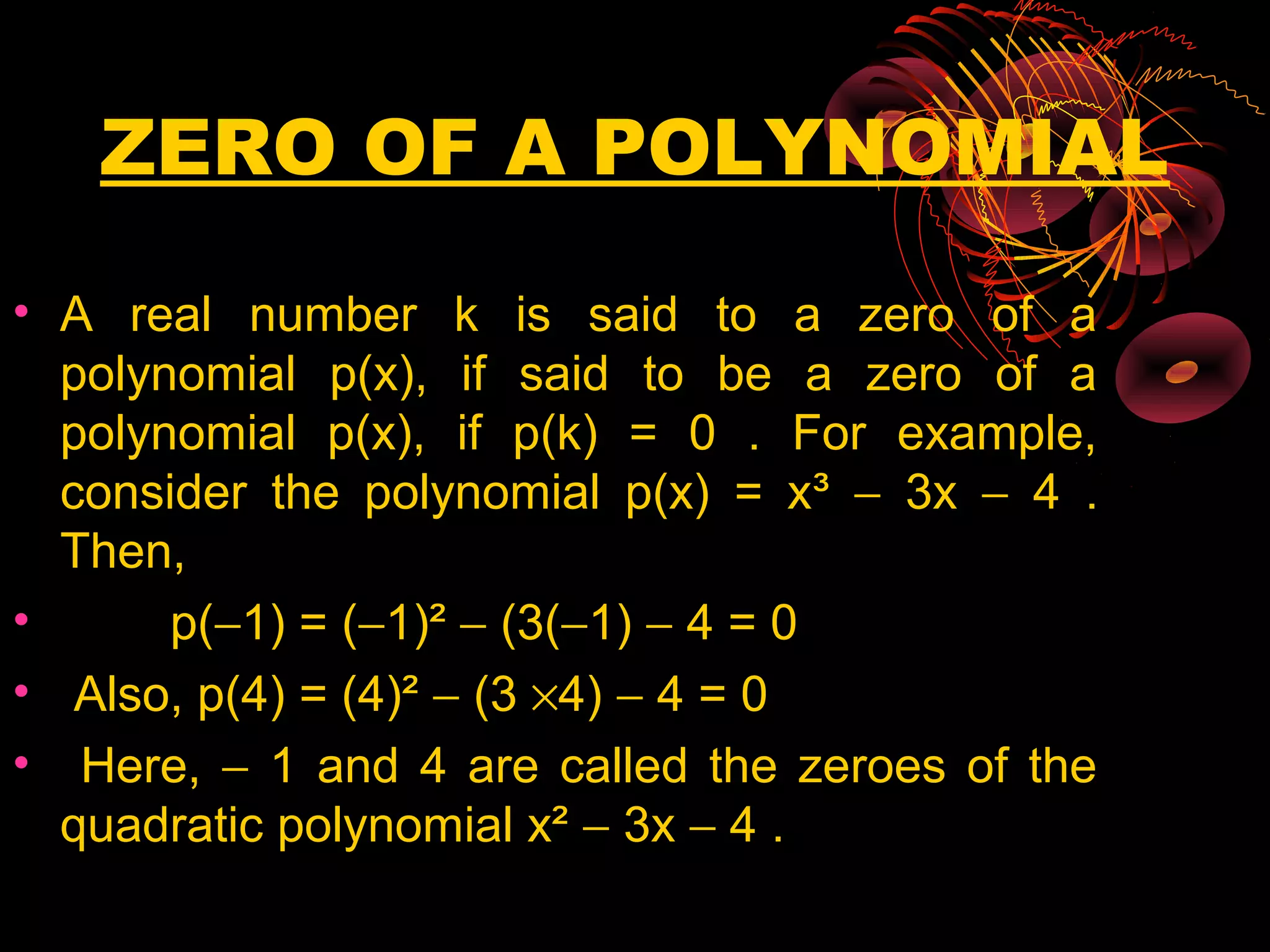 Shubhanshu math project work , polynomial | PPT