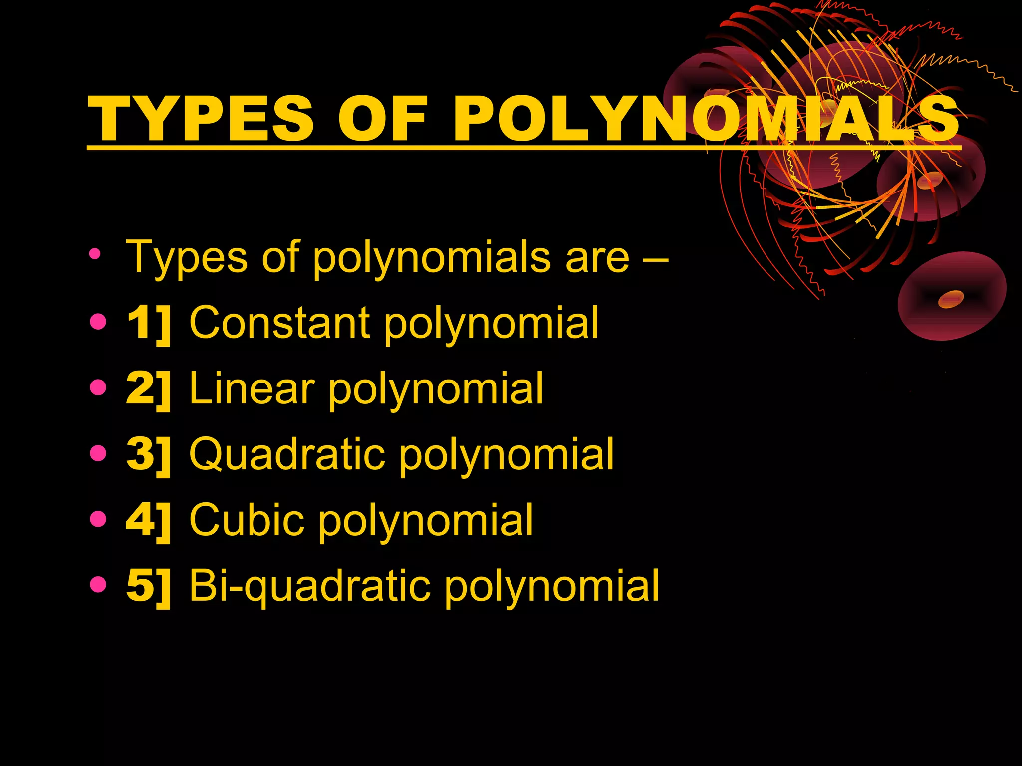 Shubhanshu math project work , polynomial | PPT