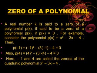 Shubhanshu math project work , polynomial | PPT
