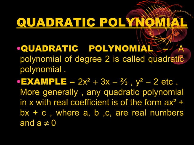 Shubhanshu math project work , polynomial | PPT