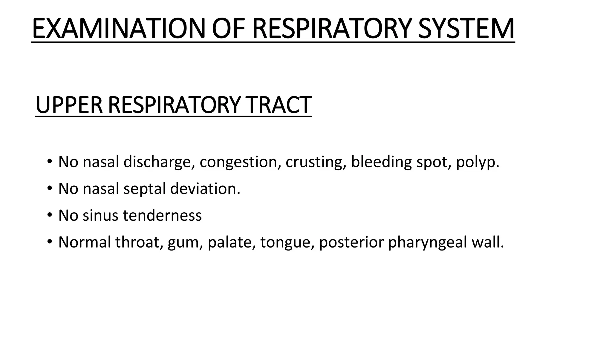 Respiratory Examination Presentation Pdf