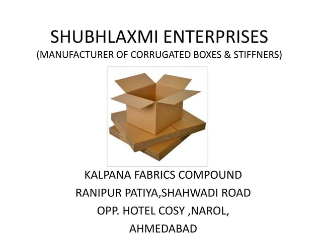 Shubhlaxmi enterprises | PPTX