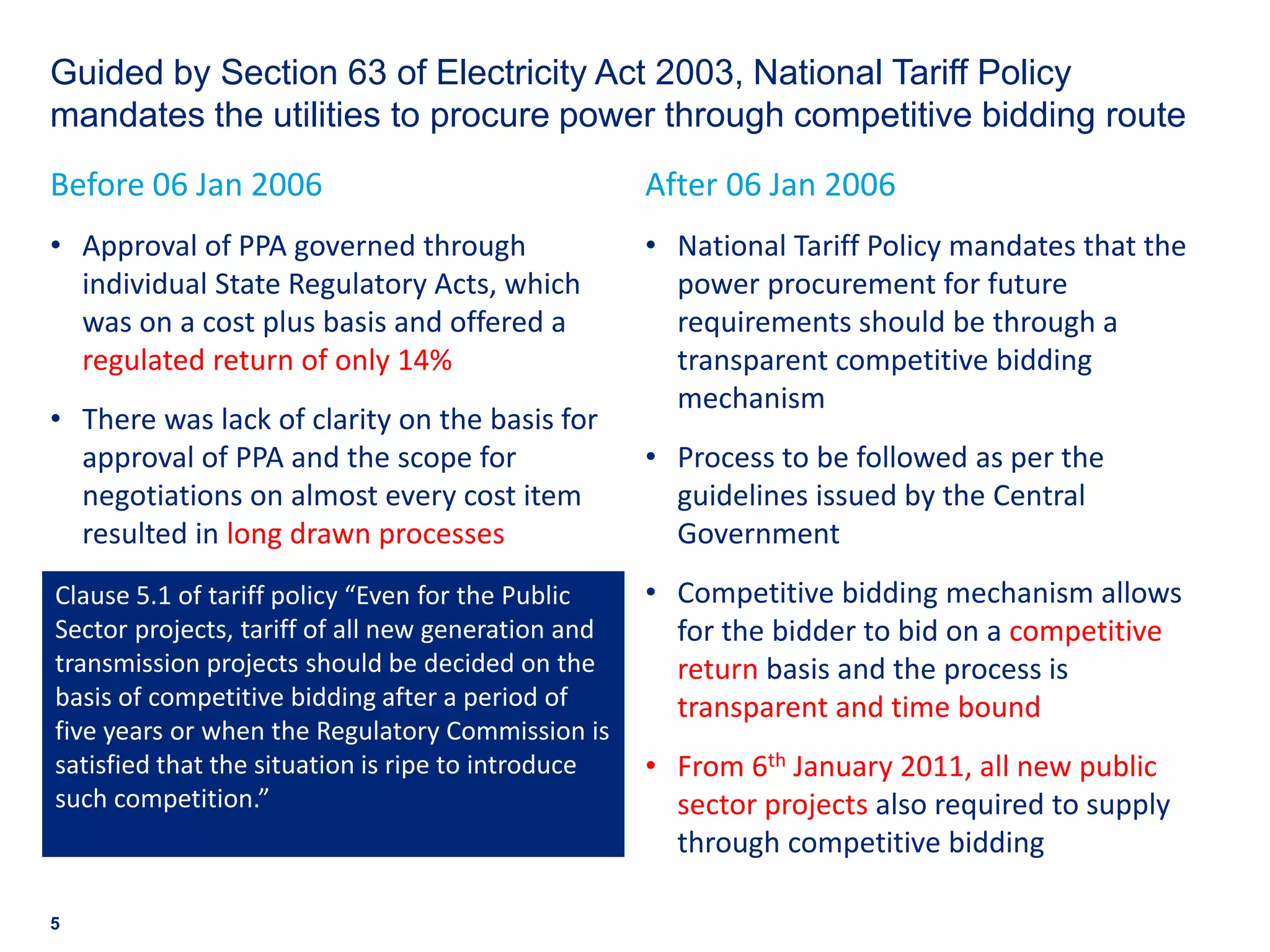 Tariff-based Competitive Bidding in the Power Sector | PDF