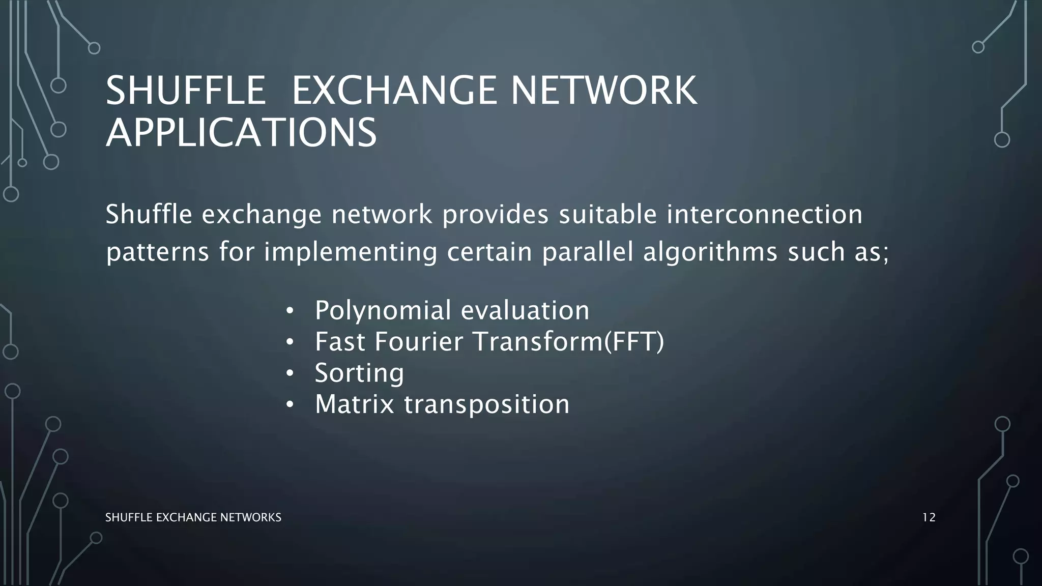 Shuffle exchange networks | PPTX