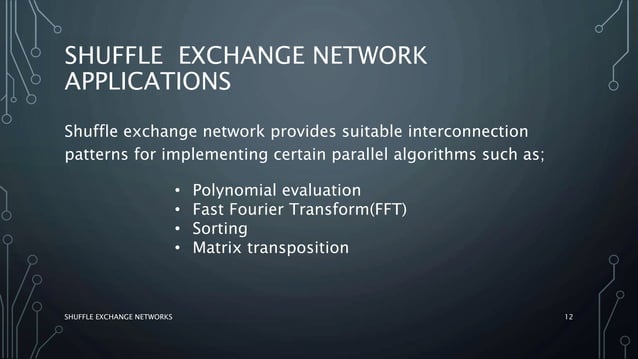 Shuffle exchange networks | PPTX