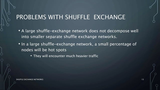 Shuffle exchange networks | PPTX