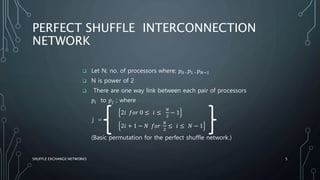 Shuffle exchange networks | PPTX