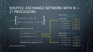 Shuffle exchange networks | PPTX