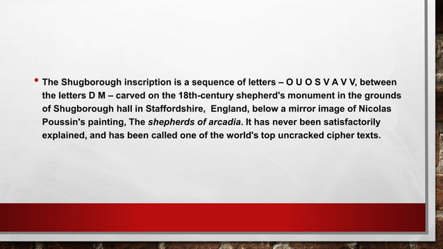 Shugborough inscription | PPT