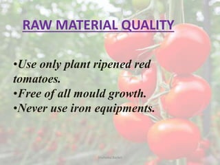 Tomato products | PPTX