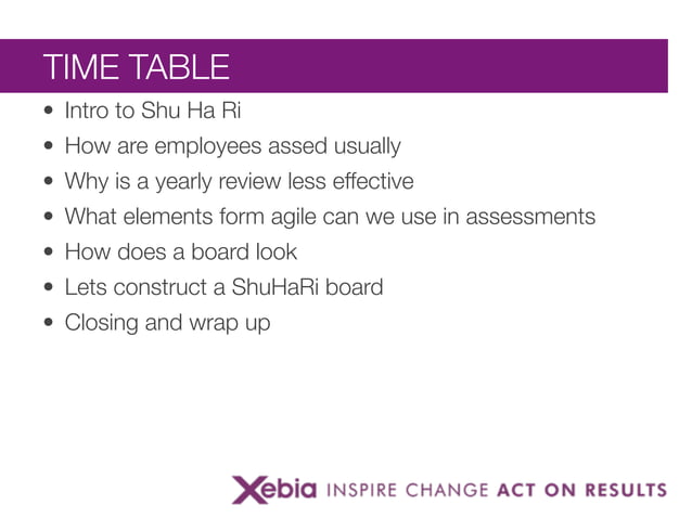 ShuHaRi for the Agile employee | PPT