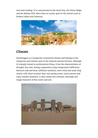 Shuidonggou tourist area | PDF