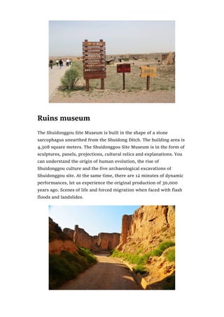 Shuidonggou tourist area | PDF